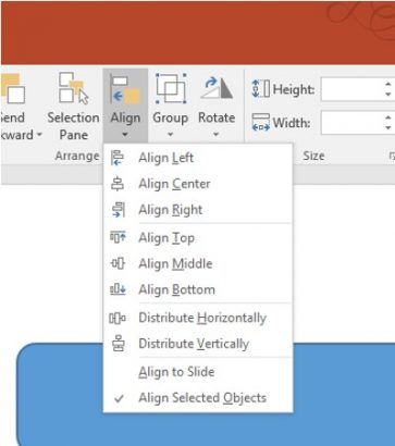 Tip – How to align items in PowerPoint