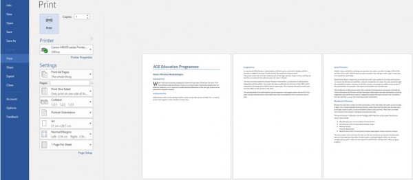 Tips – Word Sections explained.