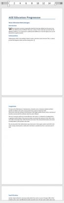 Tips – Word Sections explained.