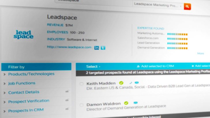 Leadspace targets improved lead generation