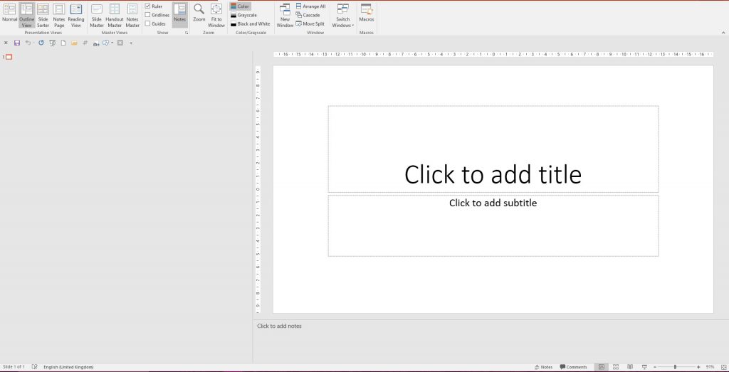 Tips - Using Outline View in PowerPoint