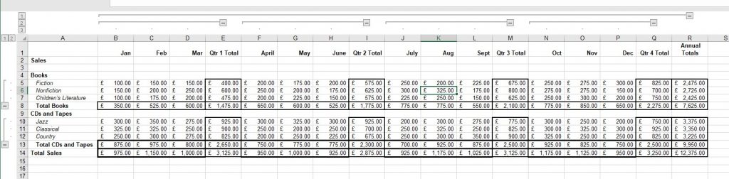 Tips Using Outlining In An Excel Spreadsheet
