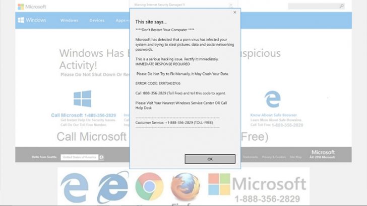 Microsoft warns of new tech support scam approach Microsoft warns of new tech support scam approach
