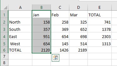 Tips – Selecting with the keyboard in Excel