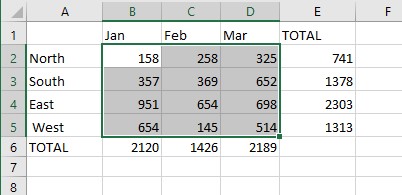 Tips – Selecting with the keyboard in Excel