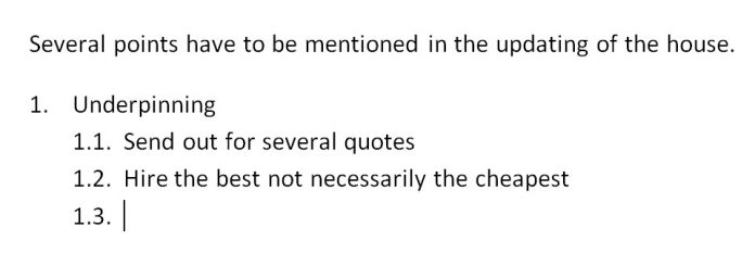 How to create Multi-level Numbering in Word
