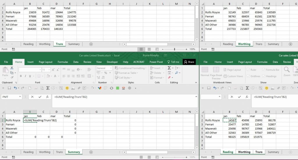 Using Grouping in Excel
