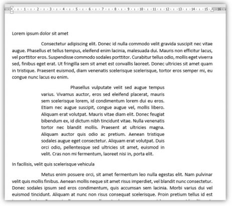 Indentation explained for MS Word
