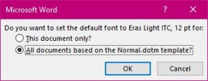 Setting defaults for Word Documents - Enterprise Times