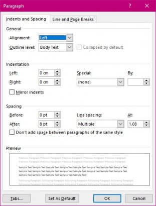 Setting defaults for Word Documents - Enterprise Times