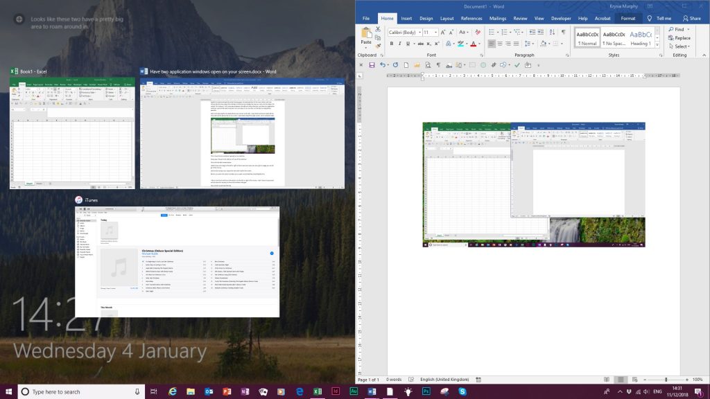 Dual screen for the price and space of one.