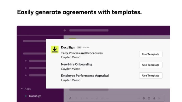DocuSign CLM adds free Slack integration