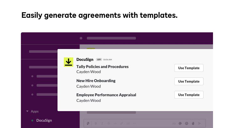 DocuSign CLM adds free Slack integration