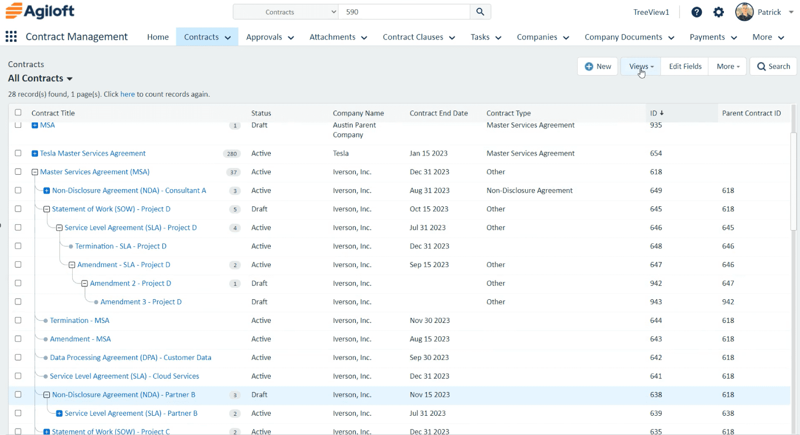 Agiloft TreeView-Feb-2024-screenshot (002) - Enterprise Times