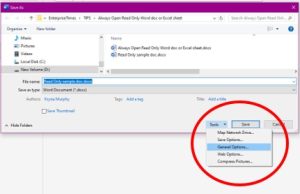 How to make your Word doc or Excel sheet Read-Only