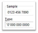 How to put spaces between numbers in Excel automatically