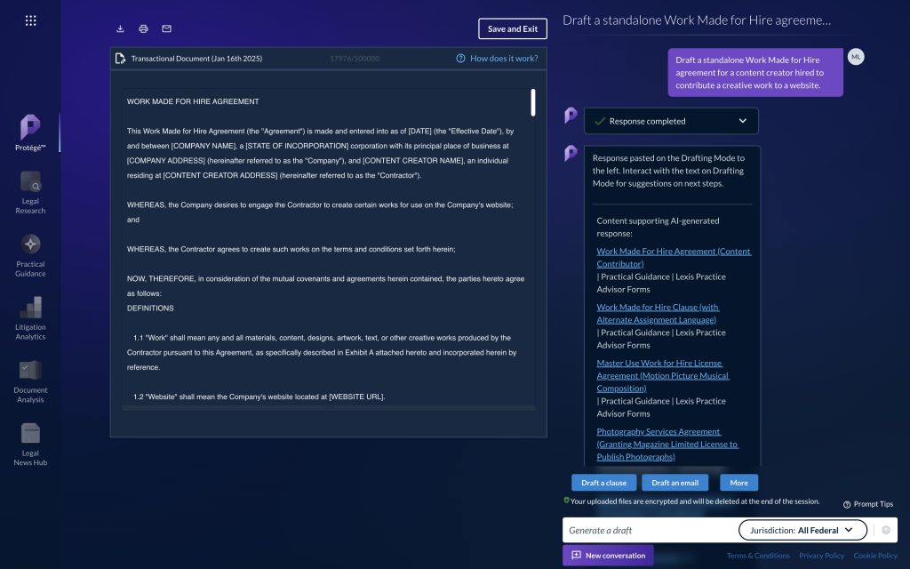 LexisNexis launches Protégé, an AI assistant for Lawyers