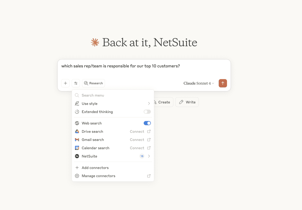 NetSuite delivers AI Options with Connectors