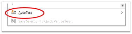How to create and use Quick parts in Outlook