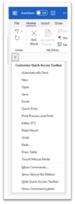 How to make the Quick Access Toolbar compact in Windows 11
