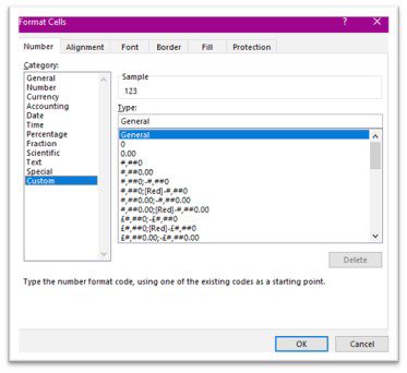 Format cells custom option - Enterprise Times