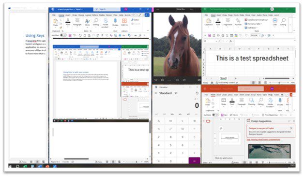 Using Keys to split your screen